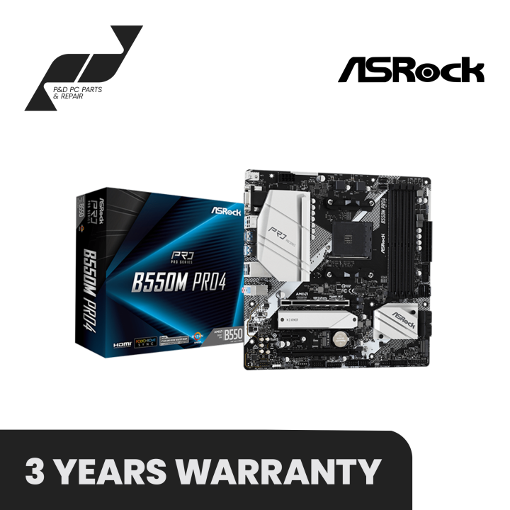 ASRock B550M Pro4 AMD AM4 Micro ATX Motherboard | Lazada PH