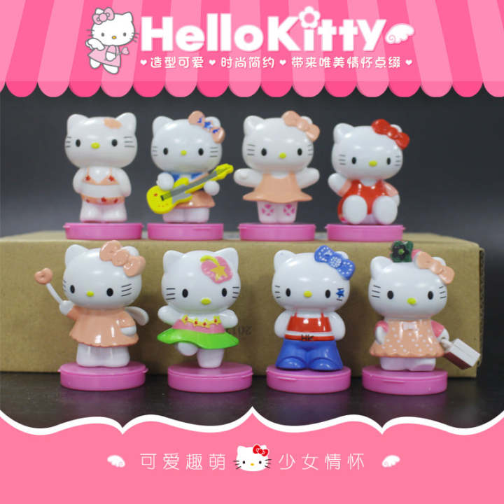 [Set of 8] Cute Hello Kitty Series Figures | Lazada