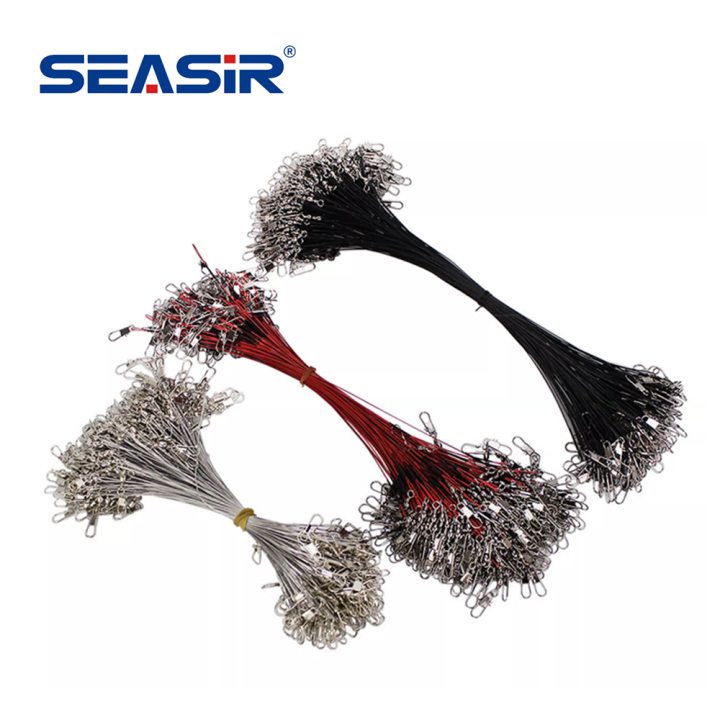5Pcs High Carbon Steel Fishing Line Wire Leaders Coated Anti-Bite ...