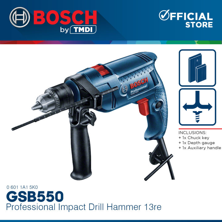 BOSCH Professional Impact Drill Hammer 13re 550W GSB 550 COC | Lazada PH