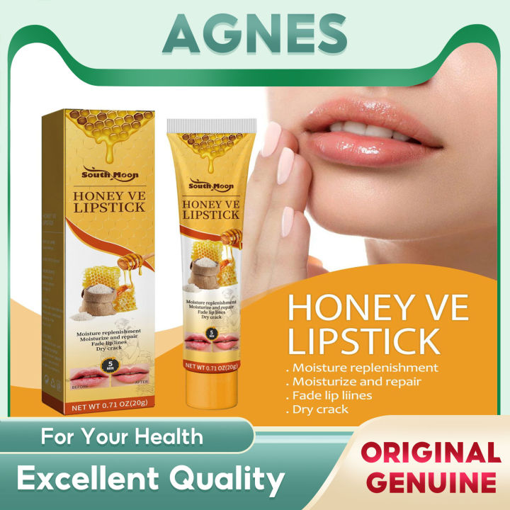 South Moon Honey Lip Balm Moisturizing Propolis Lip Mask Remove Brush ...