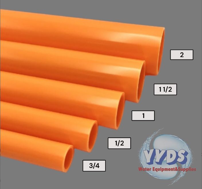 PVC PIPE BLUE/ORANGE/GRAY PER METER 1/2” 3/4” 1” 1 1/2” 2” WIDTH 1 METER LENGTH | Lazada PH