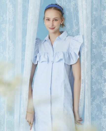 Nitan (นิทาน) เดรสให้นม ชุดคลุมท้อง Sedum | Lazada.co.th