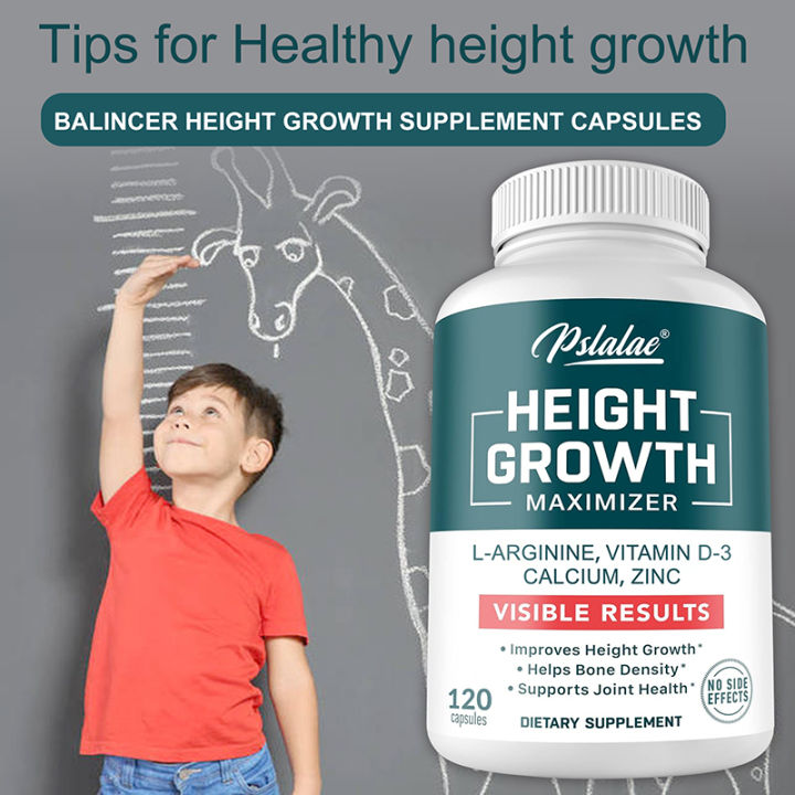Supplement sa Pagtaas ng Taas, Bitamina D3, Calcium, Zinc, Paglago ...