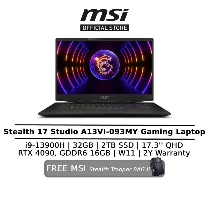 MSI Stealth 17 Studio A13VI-093MY(i9-13900H/32GB/2TB SSD/RTX 4090 ...