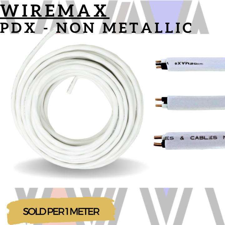 WIREMAX PDX NON - METALLIC PER 1 METER 14/2 (1.6mm/2C) 12/2 (2.0mm/2C ...