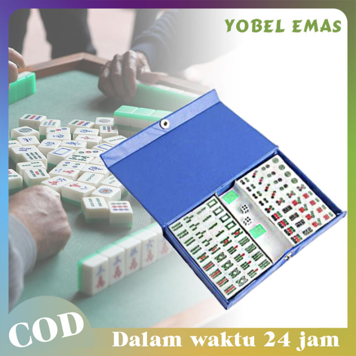 1 Set Mahjong Mini Portable Mahyong Mahjong Tradisional Board Game ...