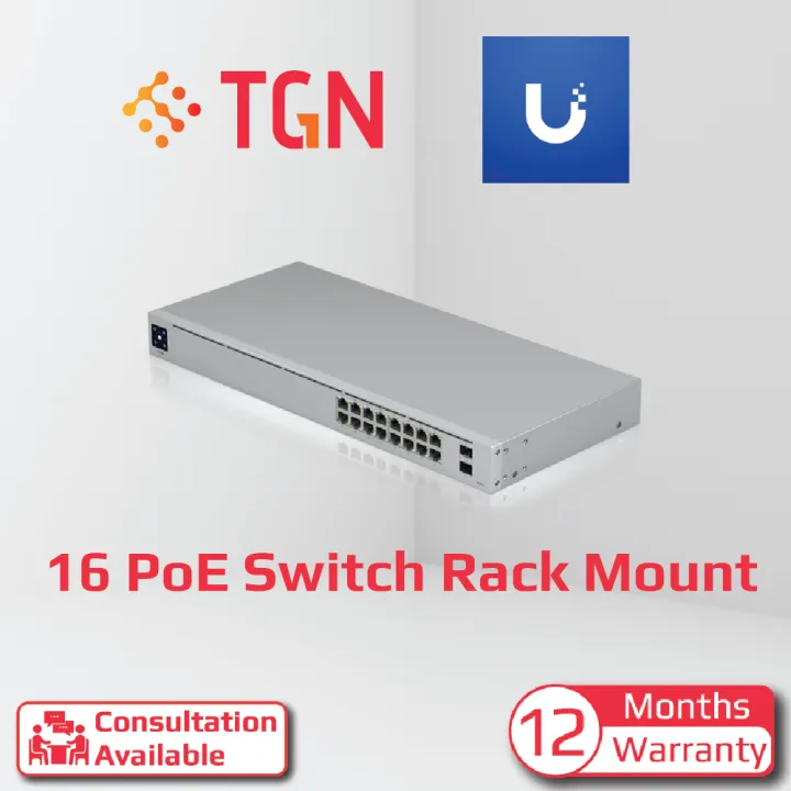 Ubiquiti Unifi 16 port POE switch rack mount | Lazada Singapore