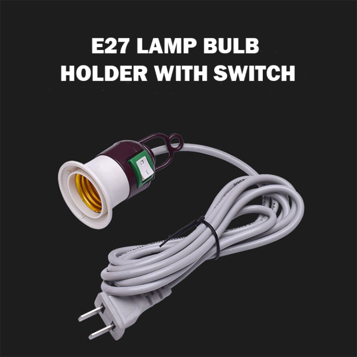 Vone E27 Lamp Bulb E27 Holder With Switch LED Light Bulb Extension ...