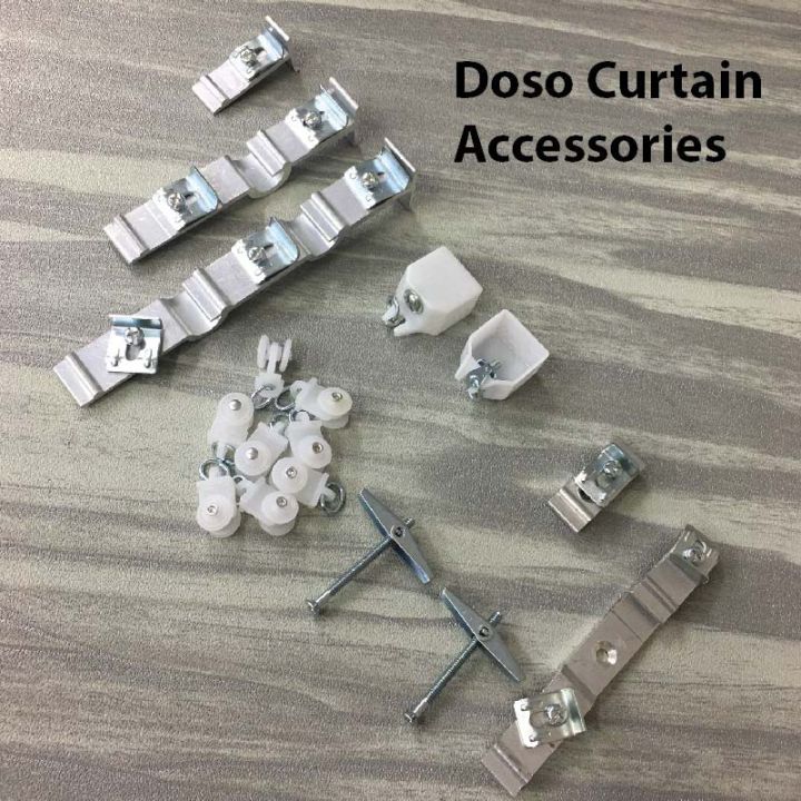 SUPER DOSO / MF Aluminium Langsir Rod Aksesori / Curtain Rail ...