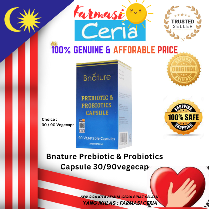 B nature Probiotics 30s / 90s (vegecaps) #Digestion#Probiotics#益菌 | Lazada
