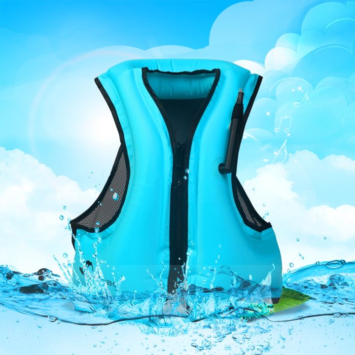 TOMSHOO Adult Inflatable Swim Vest Life Jacket for Snorkeling Floating ...