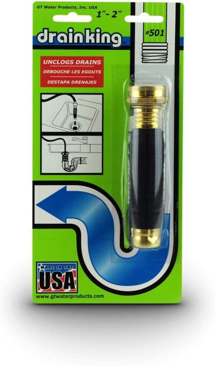 Drain King 501 Unclogs Bathroom Sinks, Showers, and Swimming Pool ...