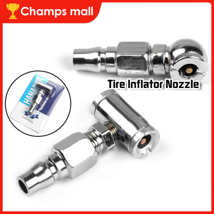 Double Head Tire Chuck Air Inflator Hose Nozzle Air Chuck Inflator Rod ...