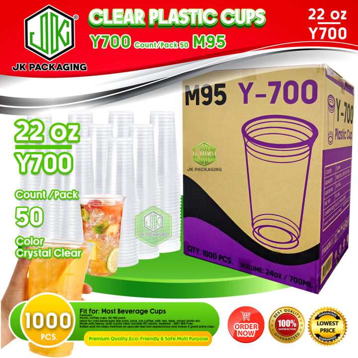 Plastic Cups Y700 / M95【 1000 PCS 】 【 Y700 Count/Pack 50 M95 】( CUPS ...