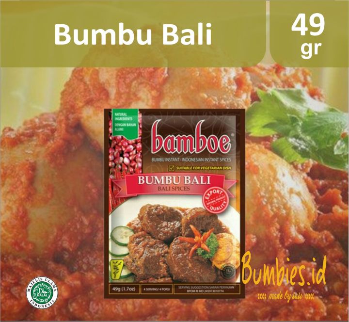 Bumbu Bamboe Bali 49gram | Spice Mix for Balinese Dish | Bali tahu ...