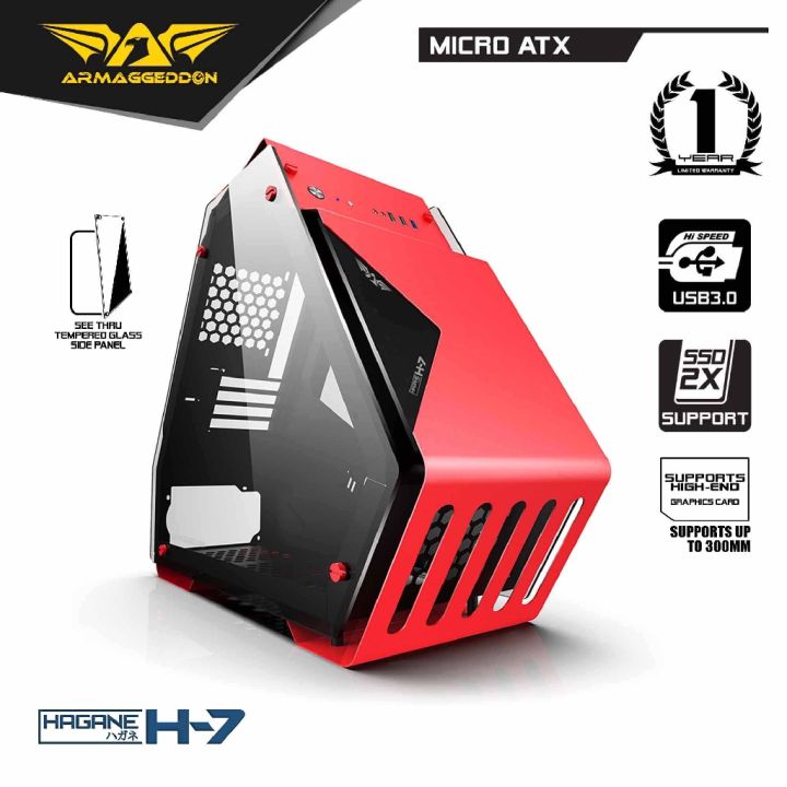 Armaggeddon Hagane H7 Triangular Micro ATX PC Case | Lazada Singapore