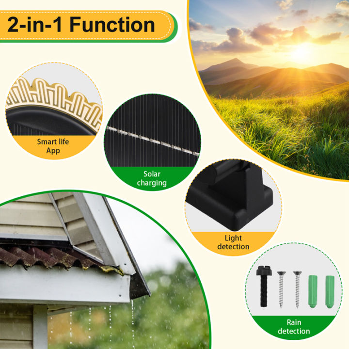 Tuya Smart Zigbee Solar Light and Rain Sensor Alarm Real-Time ...