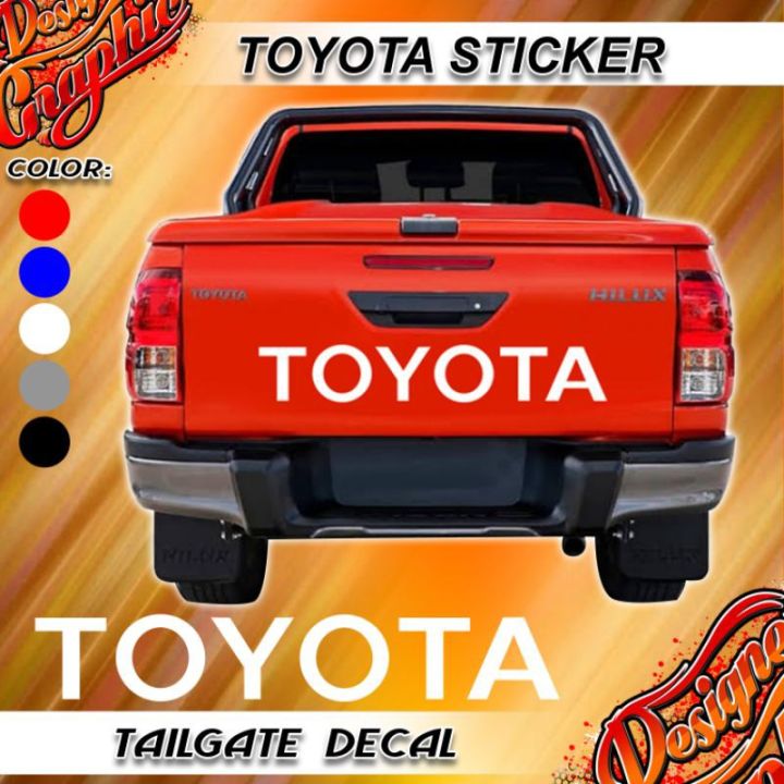 Toyota Tailgate Sticker Decal | Lazada PH