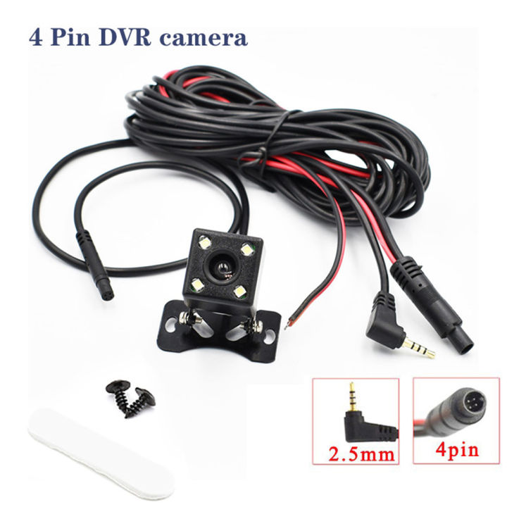 2.5mm Jack Port 4 Pin Car DVR Rear View Camera Parking Camera ...