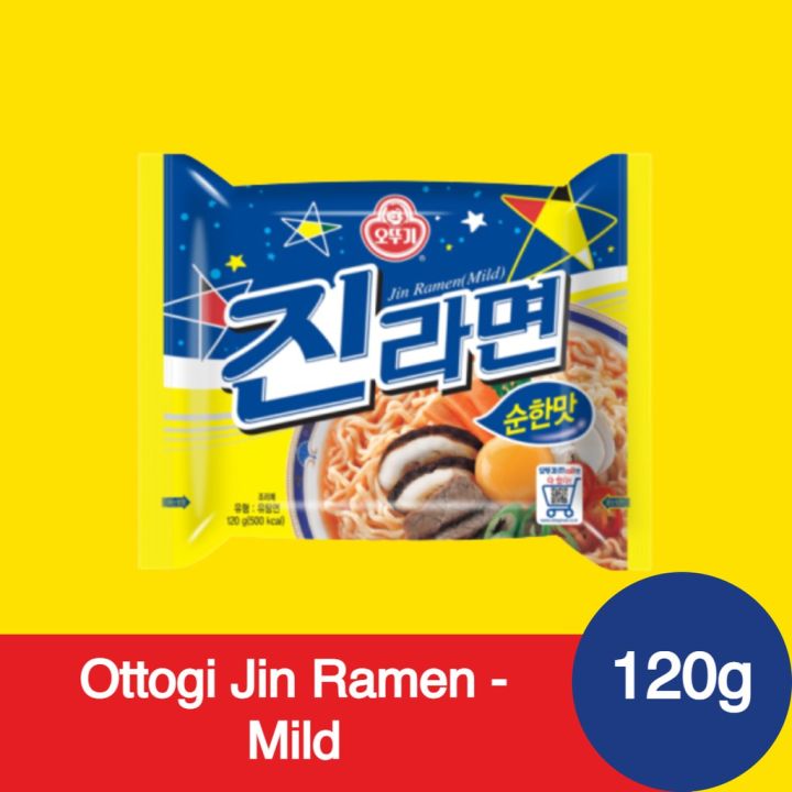 Ottogi Jin Ramen - Mild Flavor - 120g - Korean - Single or 5pc Pack | Lazada PH