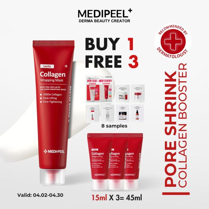 MEDIPEEL Pore Shrinking Collagen Booster Red Lacto Collagen Wrapping ...