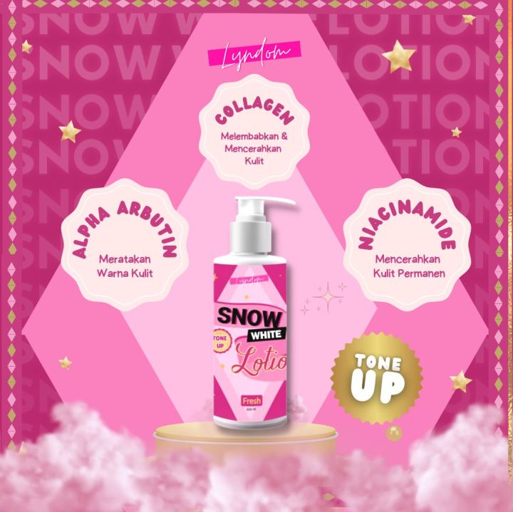 Lyndom Snow White Lotion Tone Up 100 ml / lotion snow white / lotion whitening tone up | Lazada ...