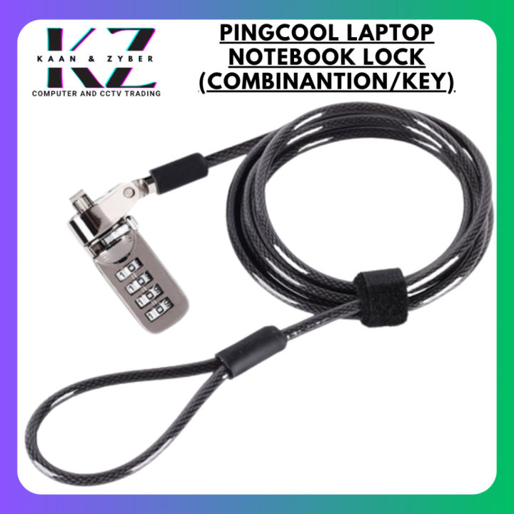 PINGCOOL LAPTOP NOTEBOOK LOCK (COMBINANTION/KEY) | Lazada PH