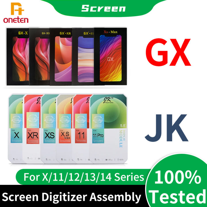 GX JK Incell Screen Digitizer Assembly For iPhone 14 Plus 13 12 11 X XR XS Pro MAX LCD OLED ...