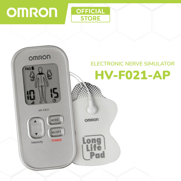 Omron HV-F021 TENS Electronic Nerve Stimulator Massager Pain Therapy with TENS Pads | Lazada PH