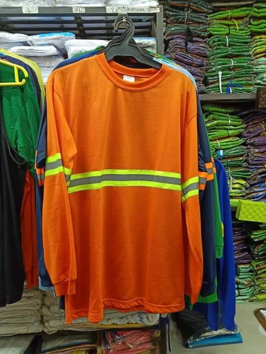 Construction Worker Long Sleeve with Reflector 100% Made of Cotton ...