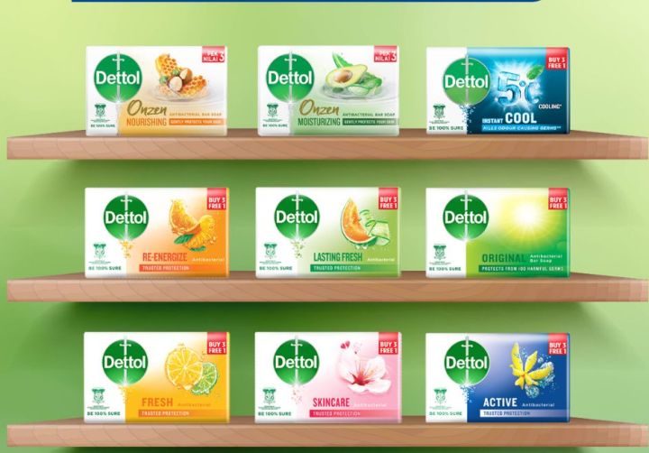 Dettol soap bar 3X100g / sabun dettol bar / sabun mandi | Lazada