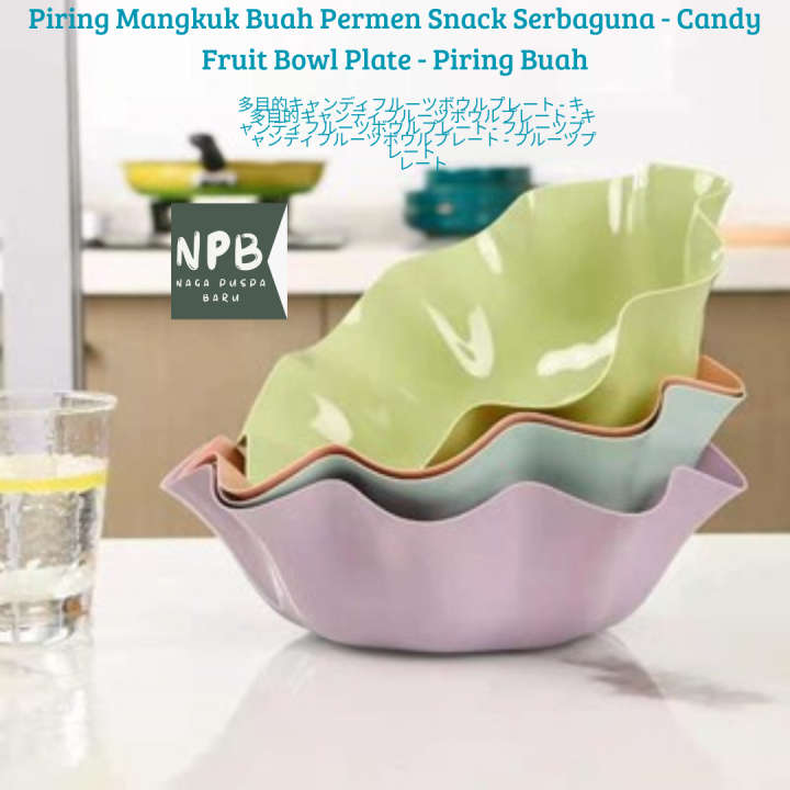 Piring Mangkuk Buah Permen Snack Serbaguna - Candy Fruit Bowl Plate ...