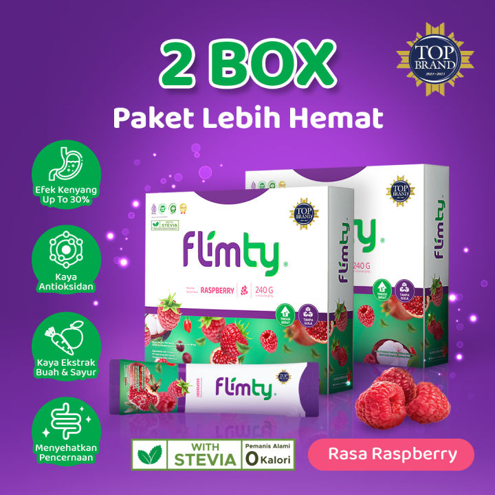 Flimty Fiber - Bundling 2 Box - Paket Lebih Hemat! - Rasa Raspberry ...