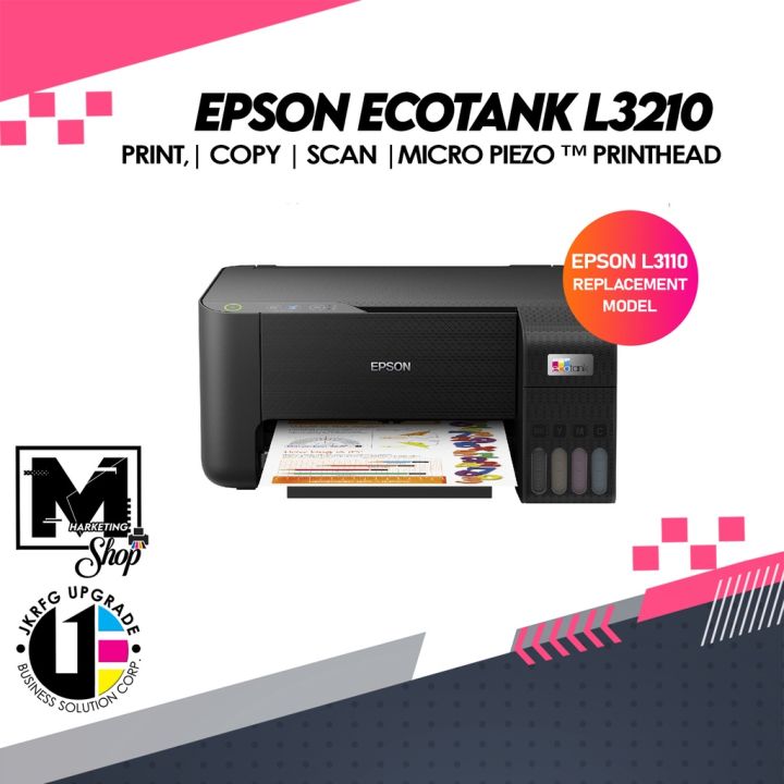 Epson Ecotank L3210 3 in 1 printer Replacement model for L3110 | L-3210 ...