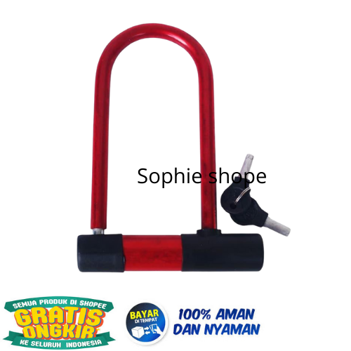 Gembok Sepeda dan Motor Besar Motorcycle U Lock | Lazada Indonesia