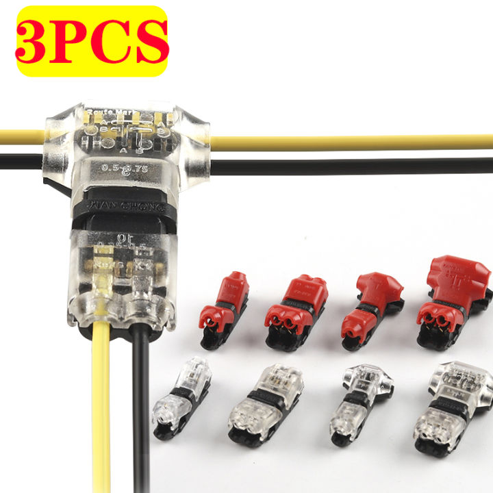 2Pin Led Car Audio Universal Compact Wire Connector T/H SHAPE Conductor ...