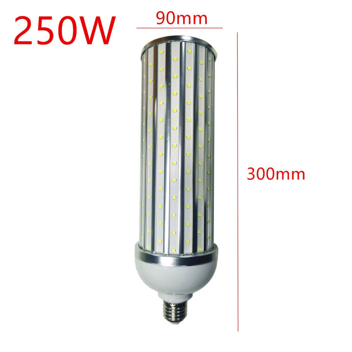 หลอดไฟ LED โคมไฟเปลือกอลูมิเนียม250W 110V 220V E26 E27 E39 E40ไฟ LED ข้าวโพดโคมไฟถนน Cool Warm ...