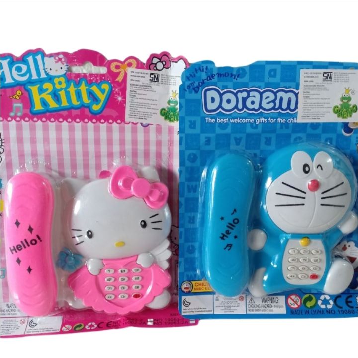 COD MAINAN ANAK HP HELLO KITY DAN DORAEMON / MAINAN SMARTPHONE DORAEMON ...