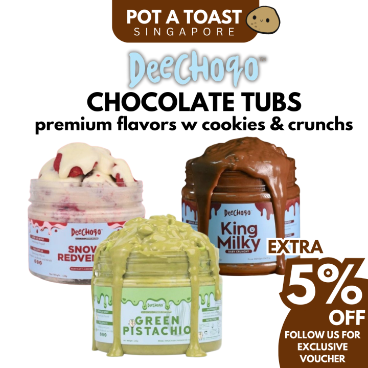 DEECHOQO Chocolate Tubs Premium Flavors with Cookies & Crunchs | Lazada ...
