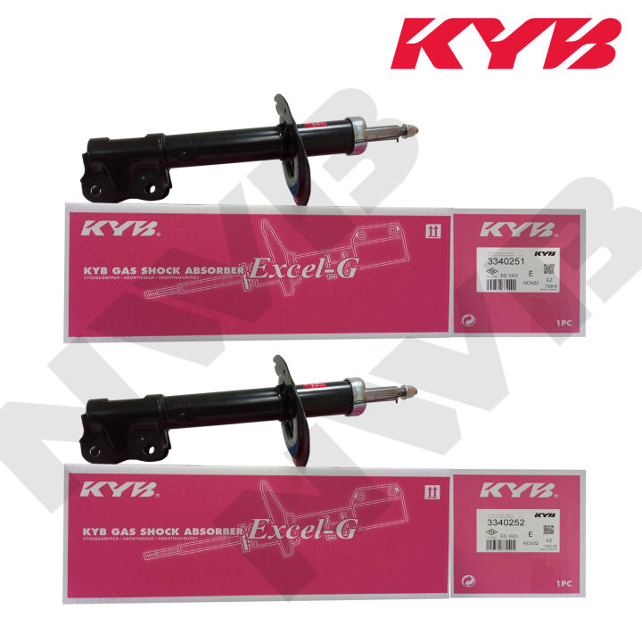 KYB 3340251/3340252 for Mitsubishi Xpander 2018-2023 Set of 2 Front Gas Shock Absorber KAYABA ...