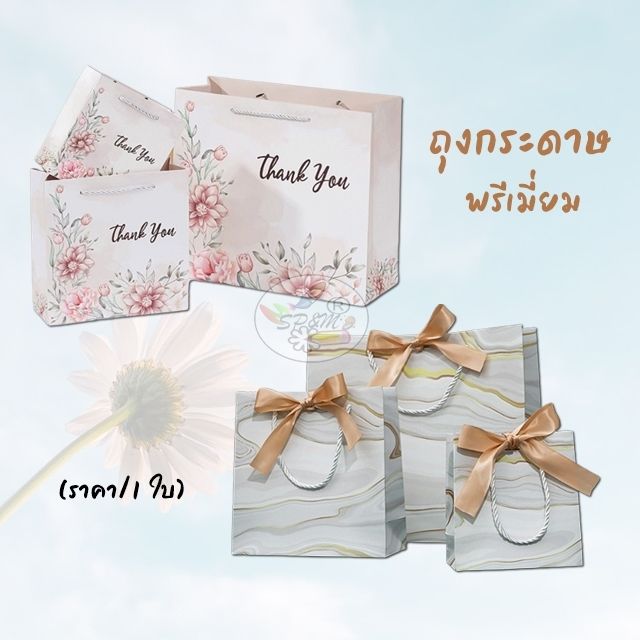 Premium Paper Ba ถุงกระดาษ พรีเมียม หูเชือก ลายมาใหม่ (ราคา/1ใบ ...