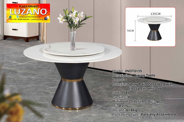 Dining Room Set/ Luxury Round Ceramic Dining Table | Lazada