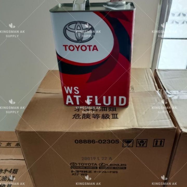 Toyota WS ATF Fluid (4 liter) For Toyota Vios , Altis , Camry , Estima ...