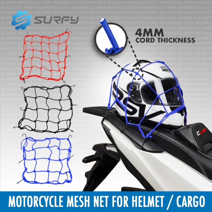 Surfy Motorcycle Cargo Net Telescopic Elastic Cargo Rope Helmet Net ...