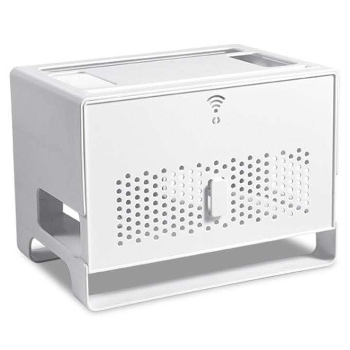 Wifi Rack Router Socket Organizer TV Top Kit Storage Box Veneer Box for ...