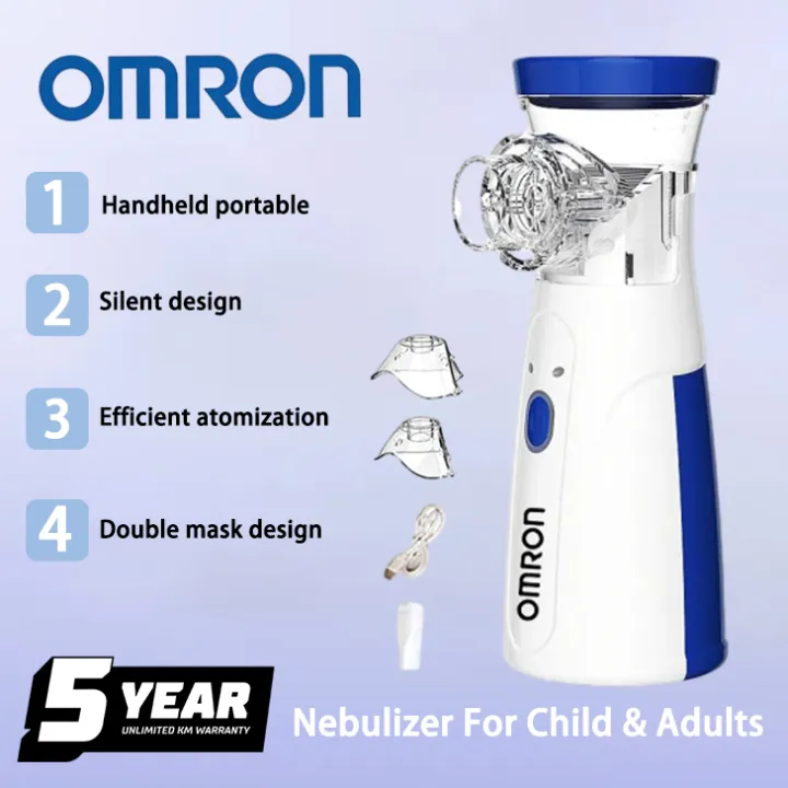 OMRON Portable Nebulizer Machine for Asthma Kids Adults Fast Relief ...