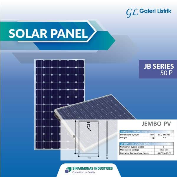 JEMBO Solar Cell SNI TKDN Panel 50WP 50 WP 50 Watt System 12V 12 Volt ...