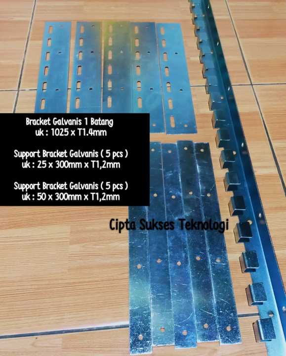Bracket/Breket/Breket Hanger Galvanis dan Stainless ukuran 1025 x T1 ...