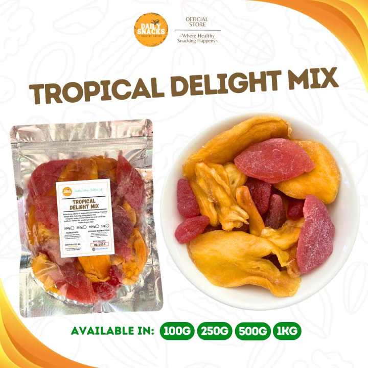 Daily Snacks Tropical Delight Mix - Dried Fruit in Ziplock Pouch ...